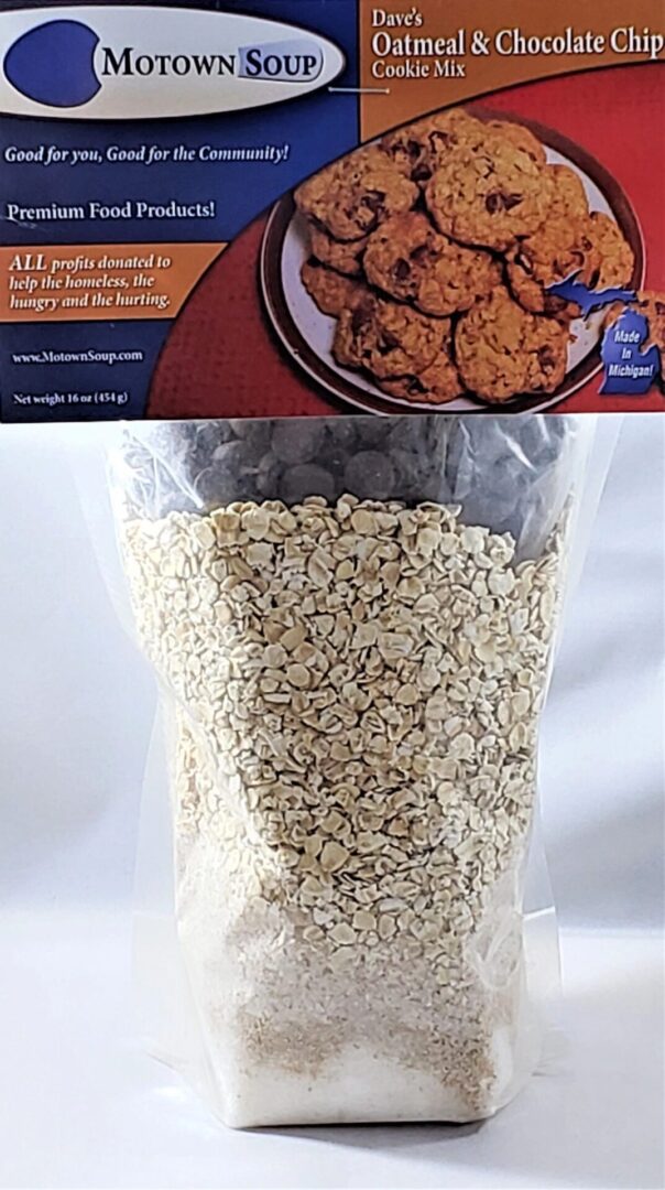 Oatmeal & Chocolate Chip Cookie Mix - Motown Soup